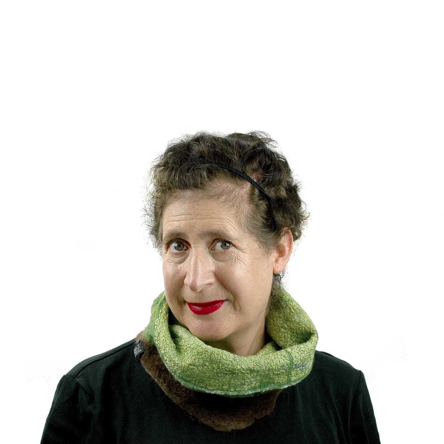 Felted Kiwi Neck Warmer | FeltHappiness Hats