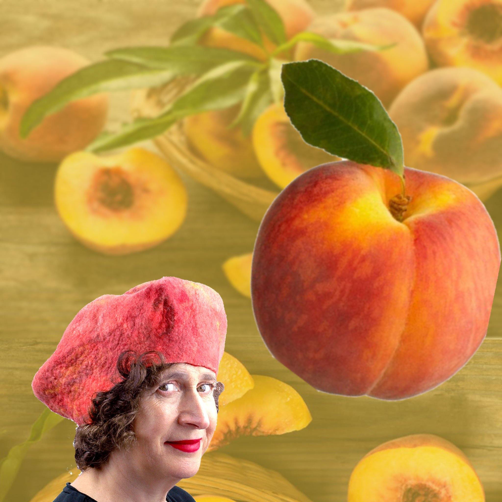 Giant Peach Hat | FeltHappiness Hats