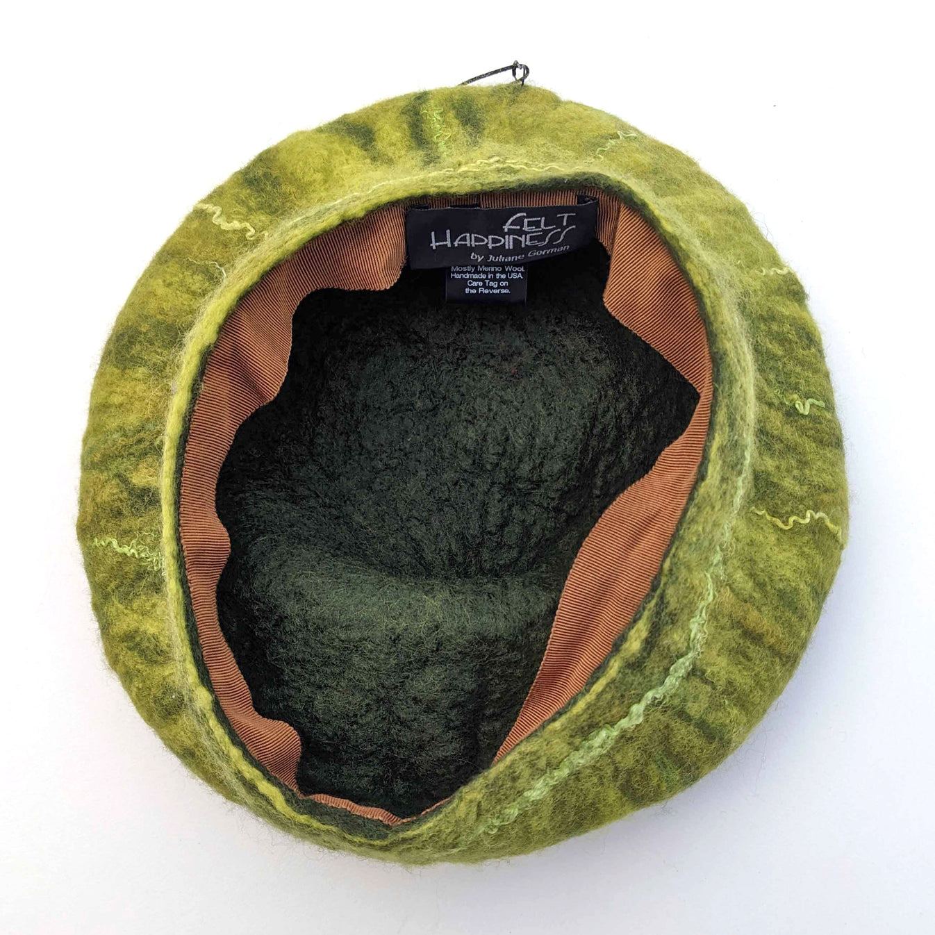 Small Sized Fig Hat in Green | FeltHappiness Hats