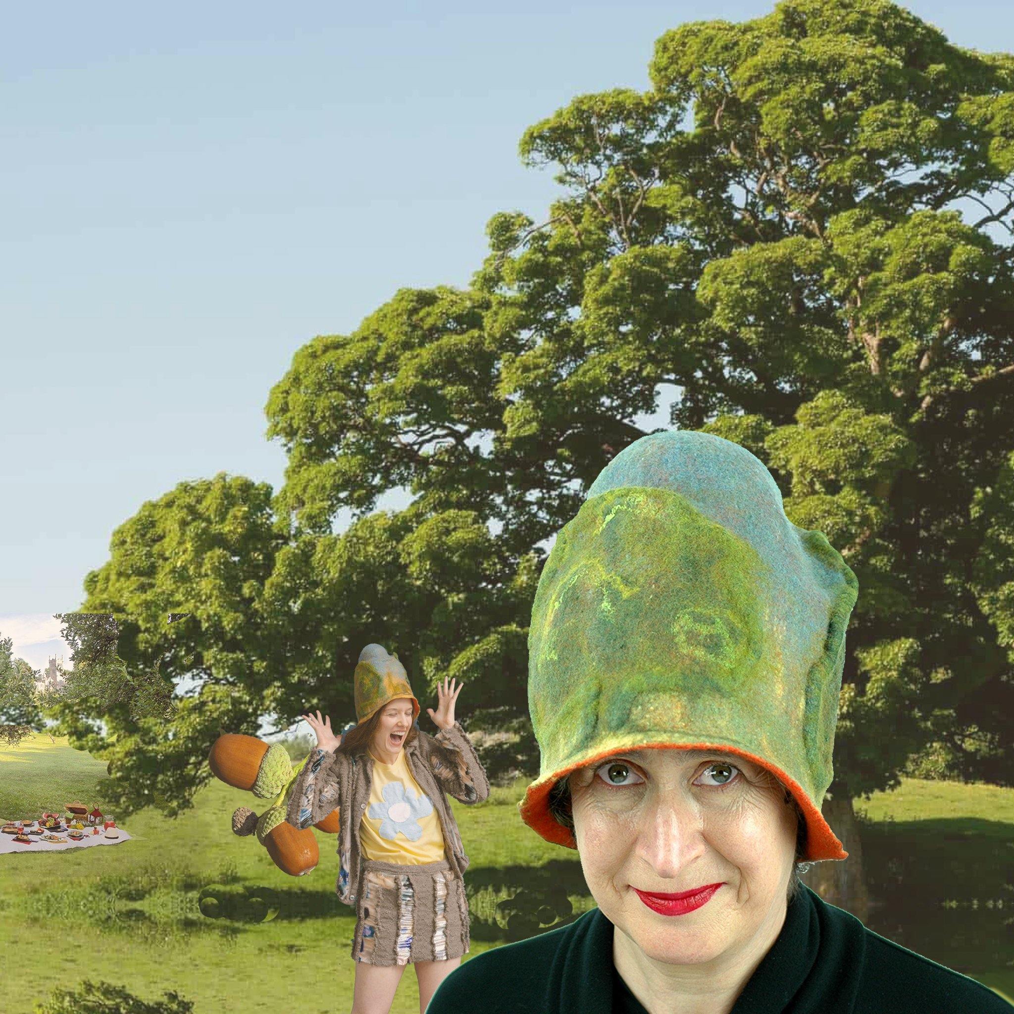 Oak Tree Inspired Landscape Hat | FeltHappiness Hats